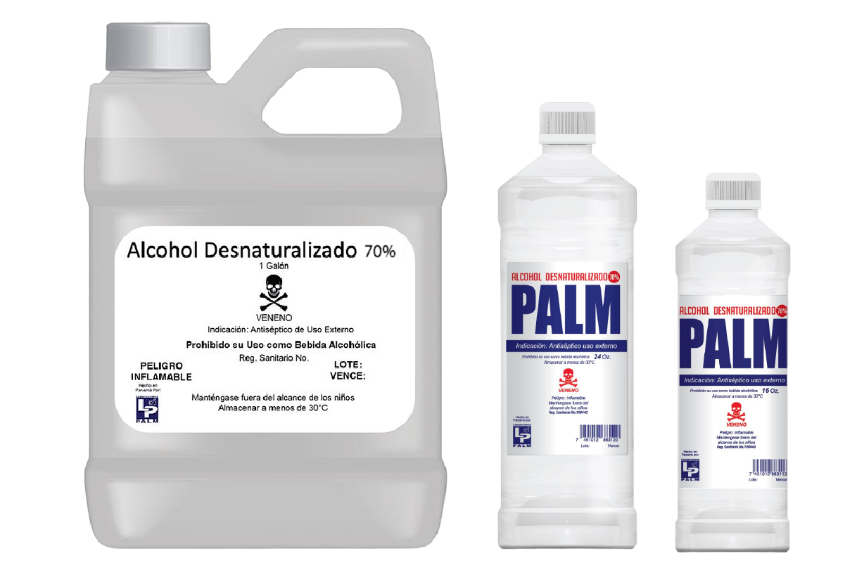 ALCOHOL DESNATURALIZADO 70% - Laboratorio Palm